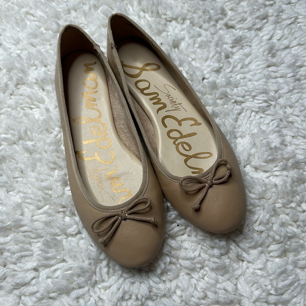 Sam Edelman Neutral Nude Ballet Flats Office Shoes - Gem